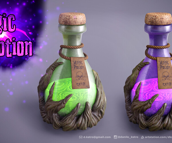 ArtStation - Magic Potion | Lowpoly | 2k Textures | Game Assets