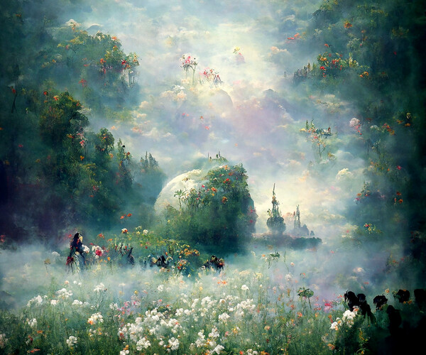 ArtStation - A meadow fantasy | Artworks