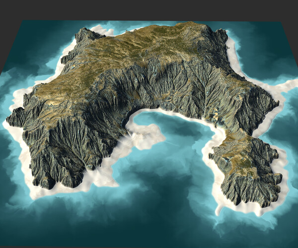 ArtStation - Islands Terrains Collection Vol.1 | 12 Terrains at 8k ...