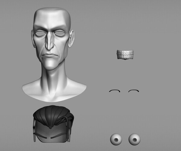 ArtStation - Cartoon male character Patrick base mesh | Resources