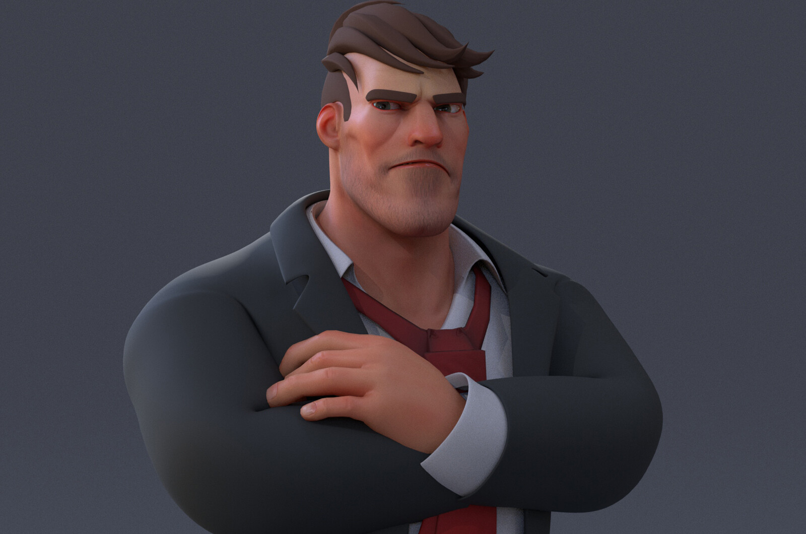 ArtStation - Boss Cartoon Rig | Game Assets