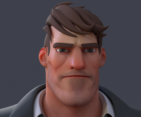 ArtStation - Boss Cartoon Rig | Game Assets