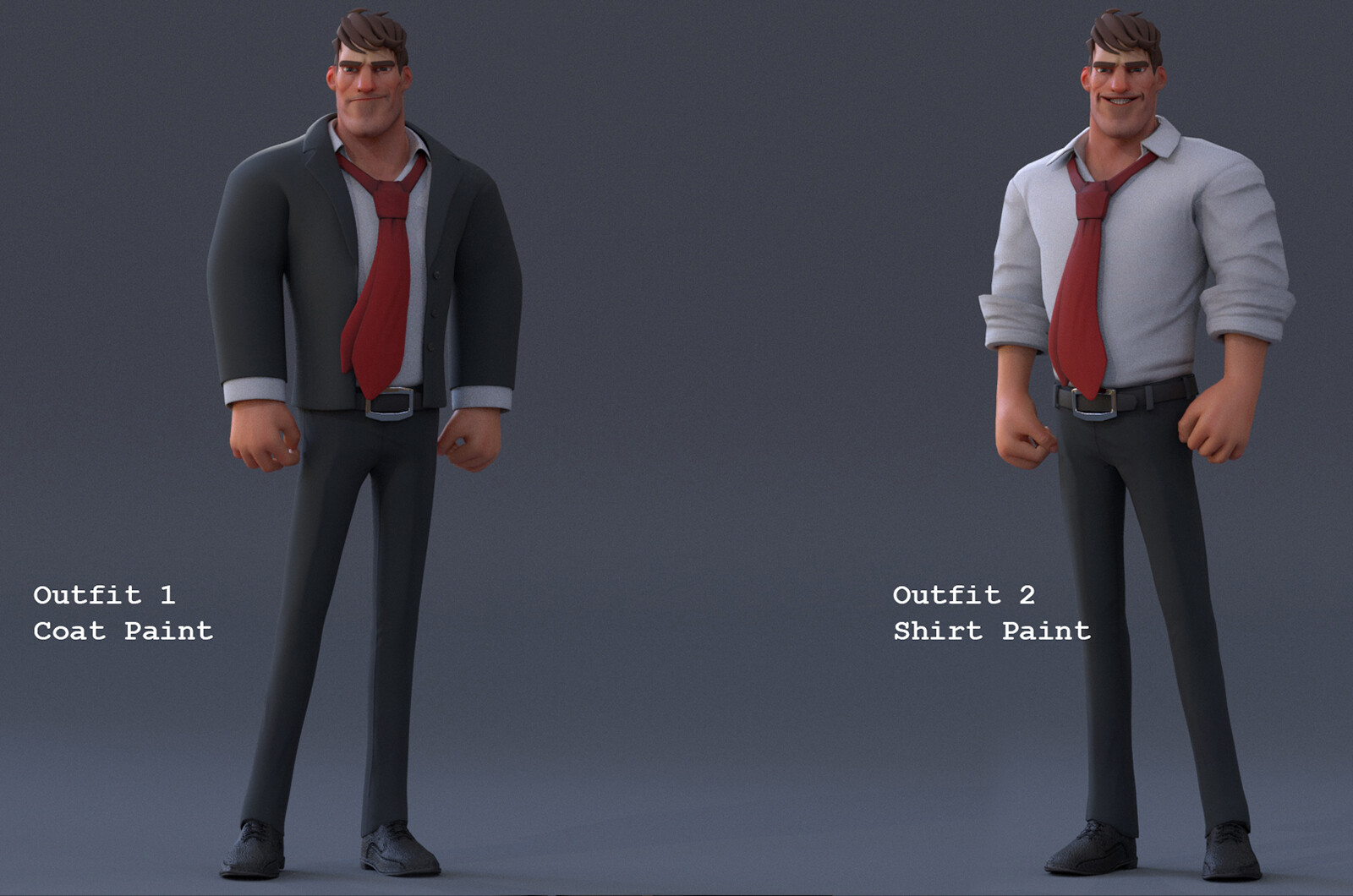 ArtStation - Boss Cartoon Rig | Game Assets