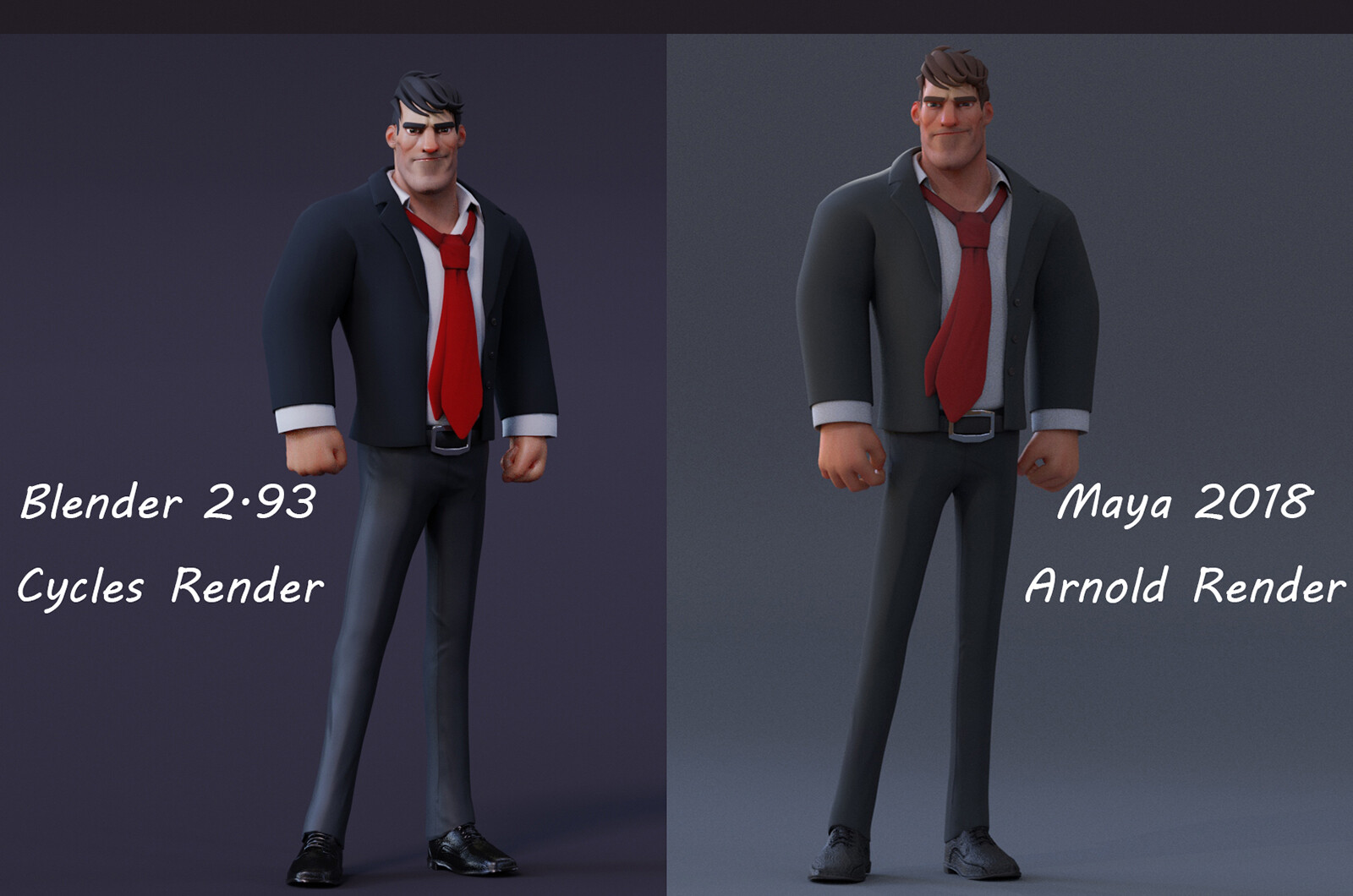 ArtStation - Boss Cartoon Rig | Game Assets