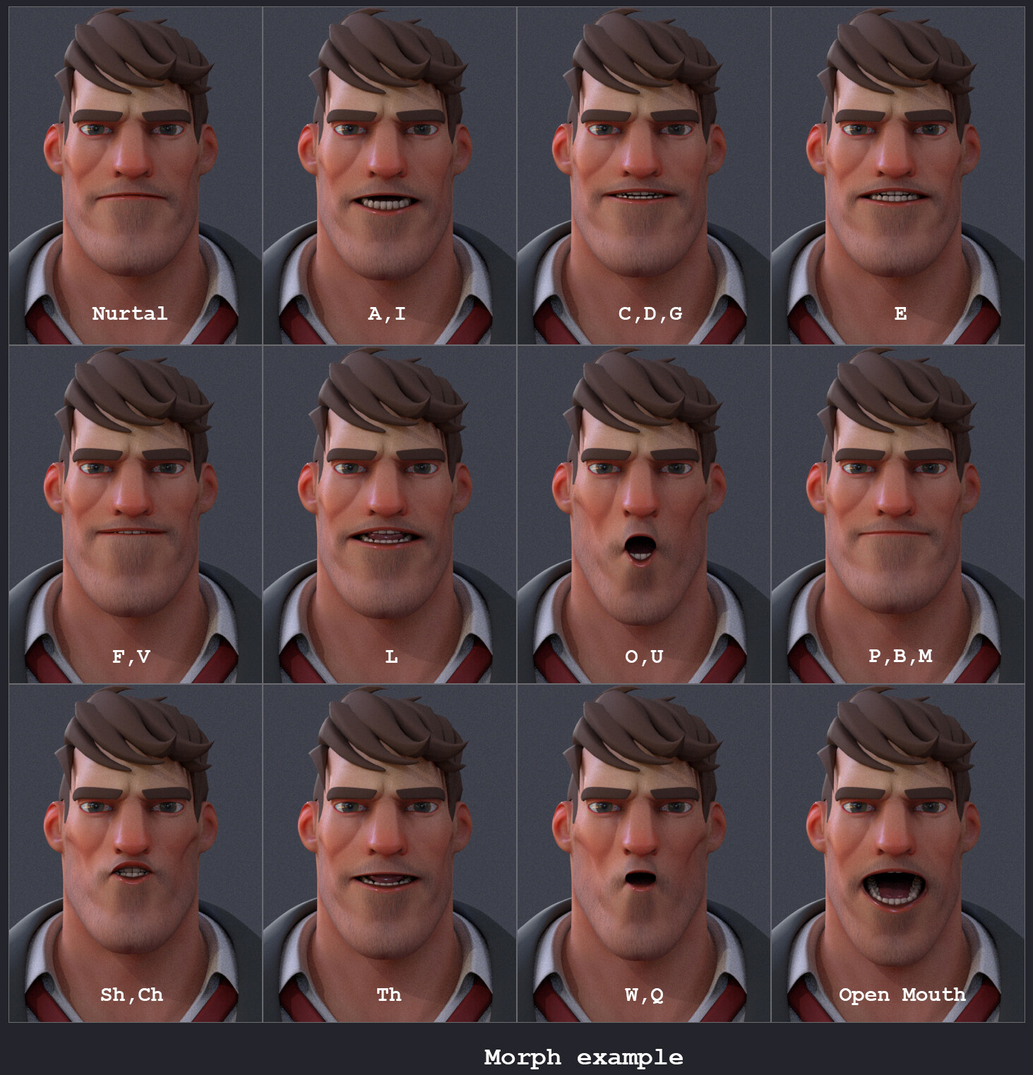 ArtStation - Boss Cartoon Rig | Game Assets