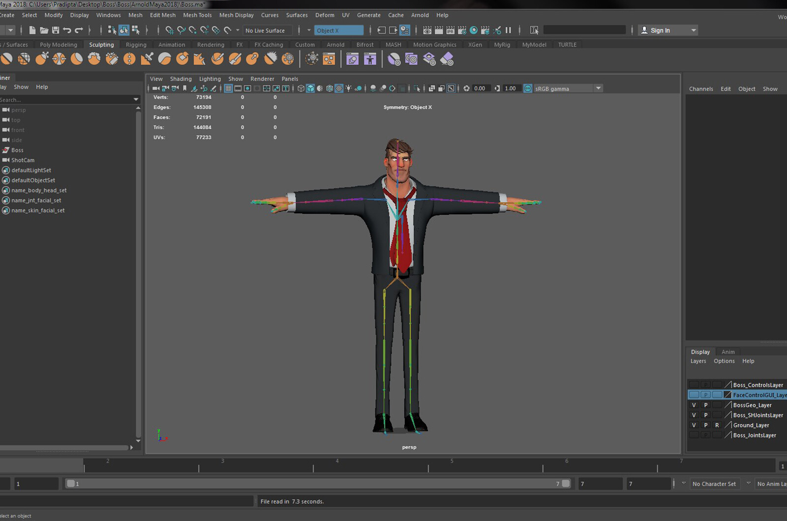 ArtStation - Boss Cartoon Rig | Game Assets