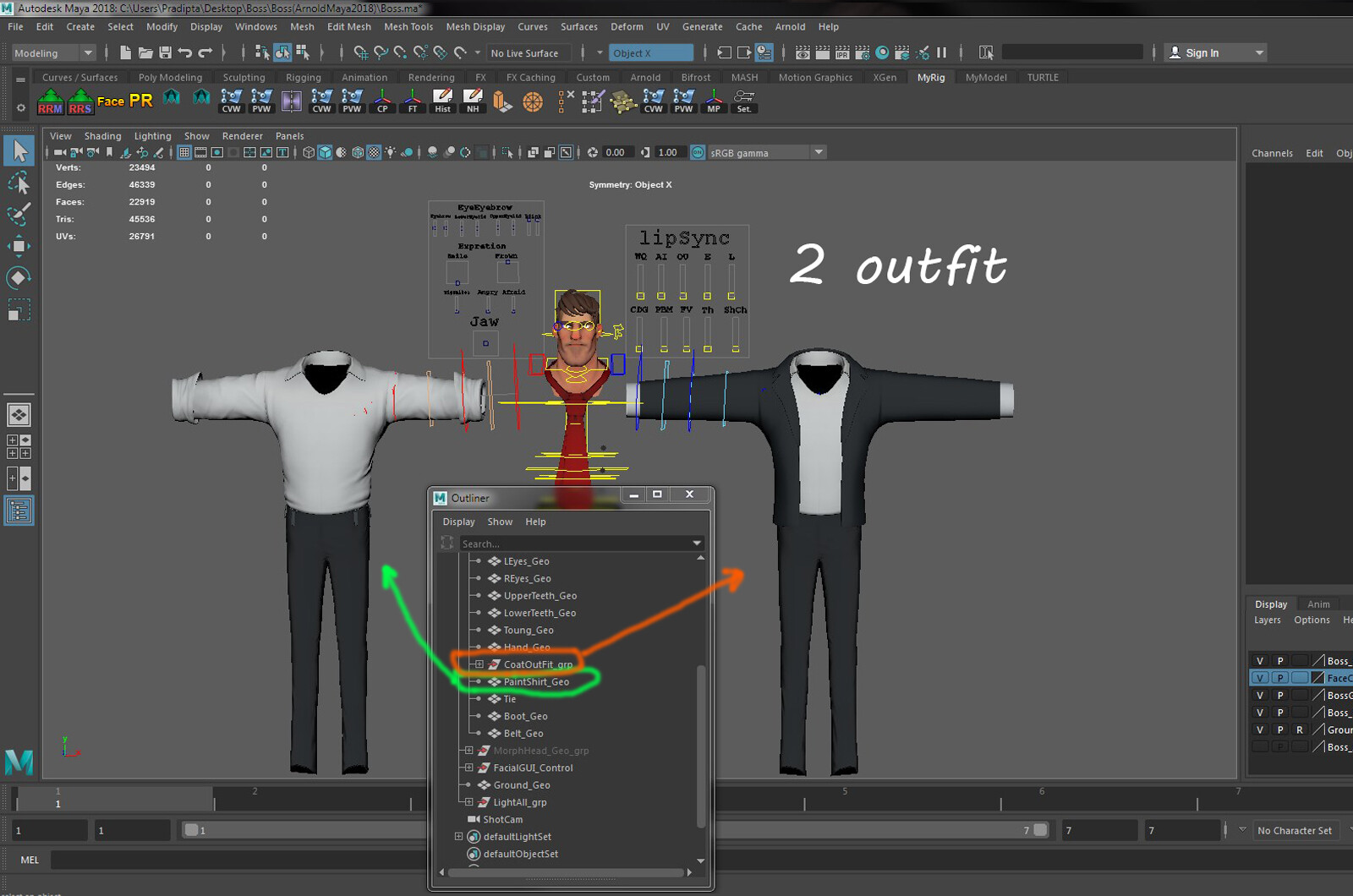ArtStation - Boss Cartoon Rig | Game Assets