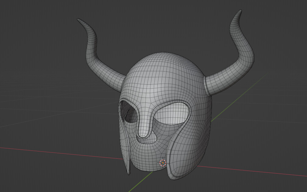 ArtStation - Dark horned helmet | Game Assets