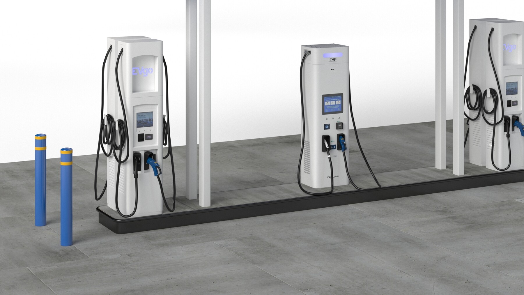 ArtStation - Electric Vehicle Charging Point with EV Station 02 3D ...