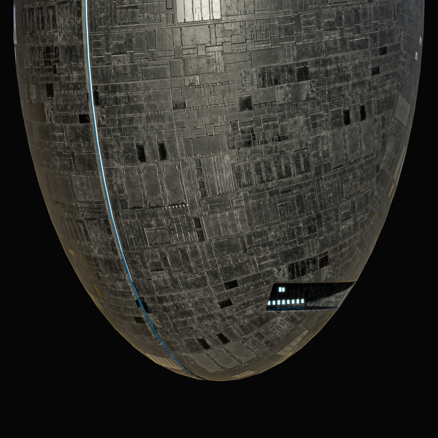 ArtStation - Space Station sphere Borg Spaceship | Game Assets