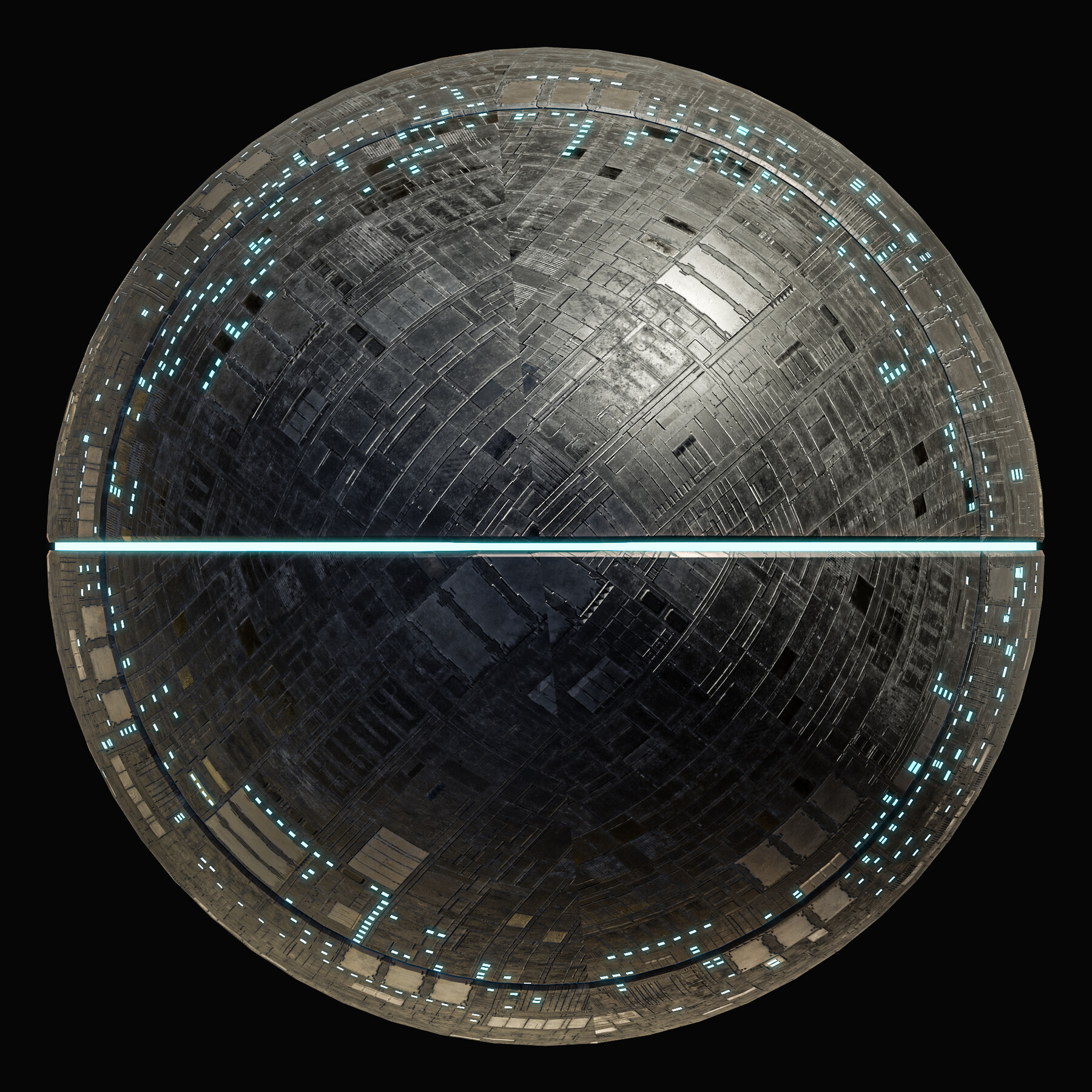 ArtStation - Space Station sphere Borg Spaceship | Game Assets