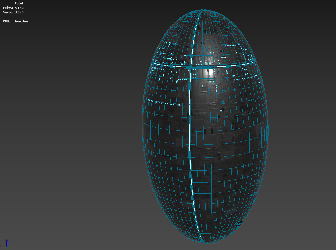 ArtStation - Space Station sphere Borg Spaceship | Game Assets