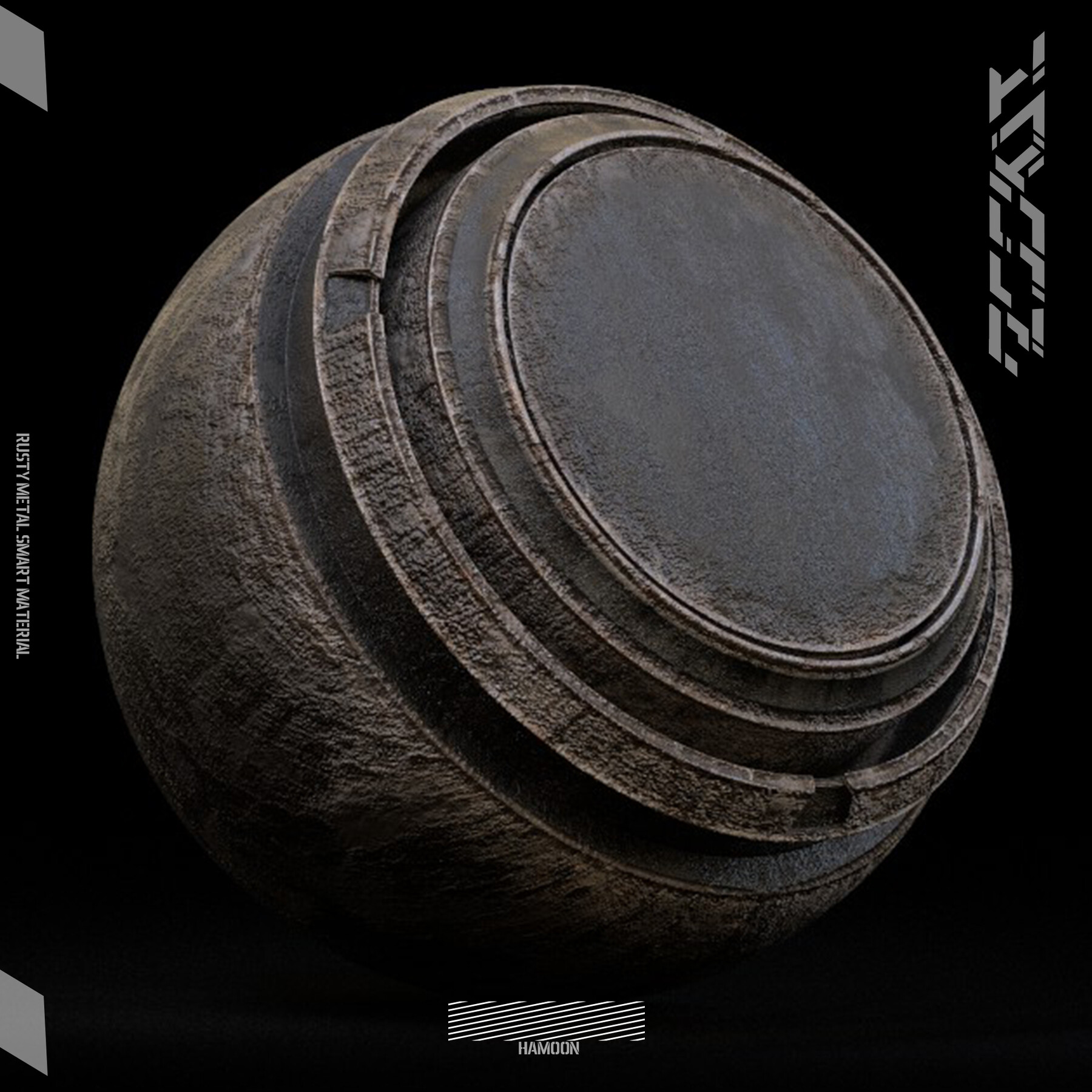 ArtStation - 13-Rusty metal smart material | Resources