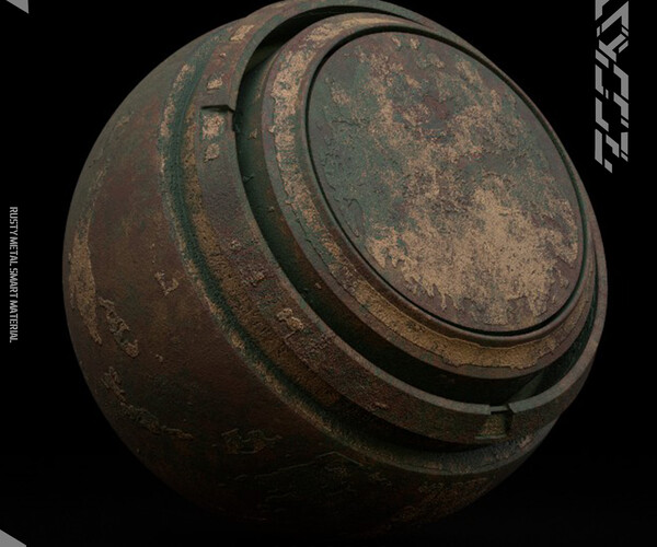 ArtStation - 13-Rusty metal smart material | Resources