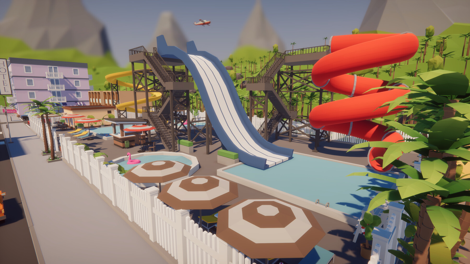 ArtStation - Low Poly Tropical City - Asset for Unity 3D, Map and Models | Game Assets