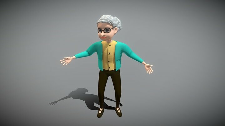 ArtStation - 3D Model - Family Member - Man, Woman, Boy, Girl, Old ...