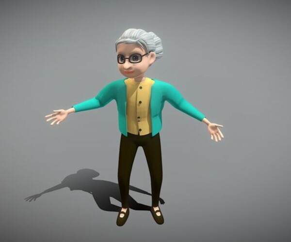 ArtStation - 3D Model - Family Member - Man, Woman, Boy, Girl, Old ...