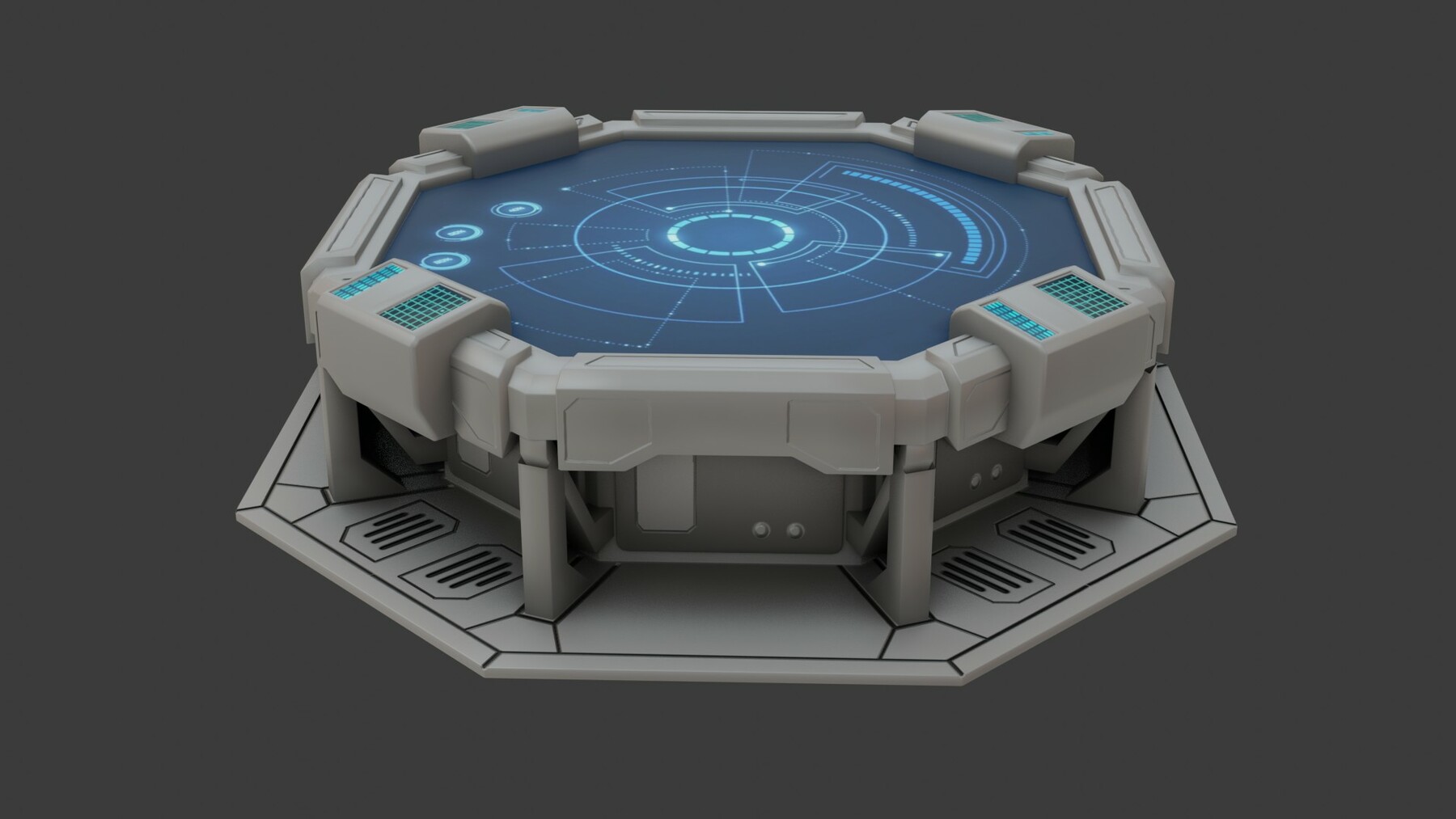 ArtStation - Sci fi Work Bench - Low poly - PBR - Game ready | Game Assets