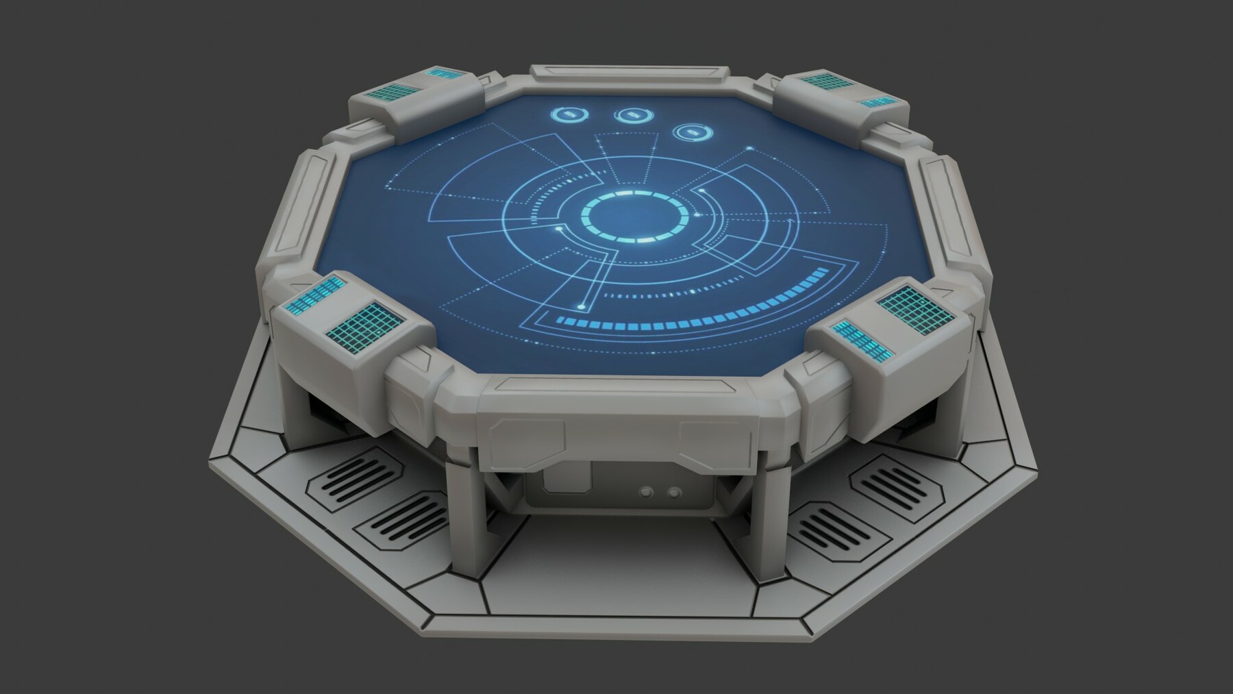 ArtStation - Sci fi Work Bench - Low poly - PBR - Game ready | Game Assets