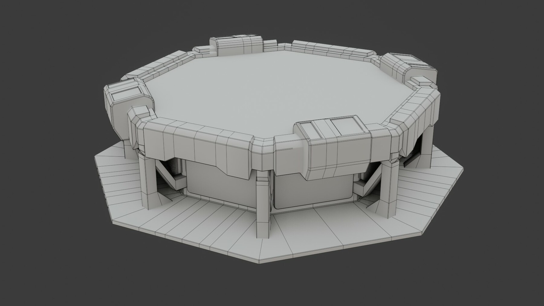 ArtStation - Sci fi Work Bench - Low poly - PBR - Game ready | Game Assets