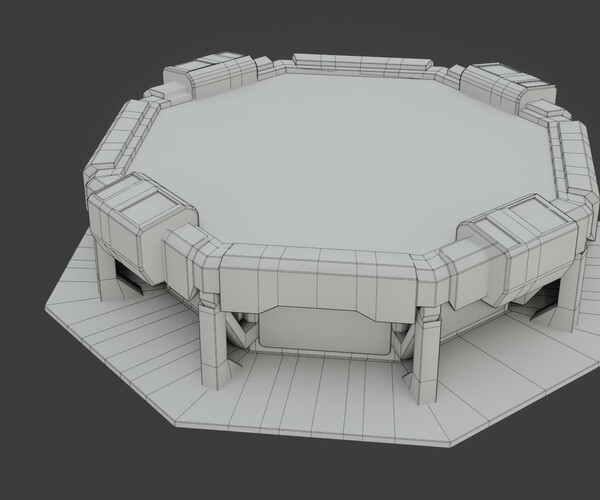 ArtStation - Sci fi Work Bench - Low poly - PBR - Game ready | Game Assets