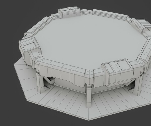 ArtStation - Sci fi Work Bench - Low poly - PBR - Game ready | Game Assets