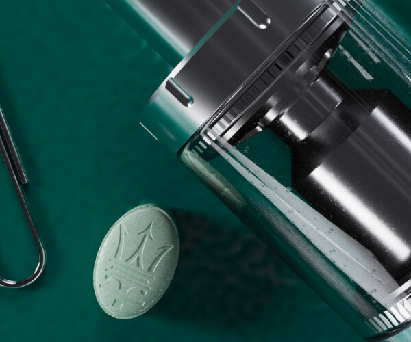 ArtStation - Green "Maserati 300mg NL" Ecstasy pill #001 | Resources
