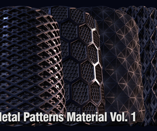 ArtStation - 20 Metal Patterns PBR Material Vol. 1 | Resources