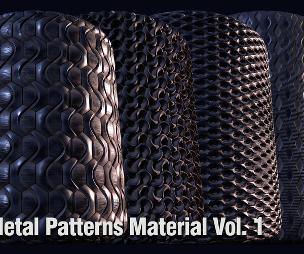 ArtStation - 20 Metal Patterns PBR Material Vol. 1 | Resources