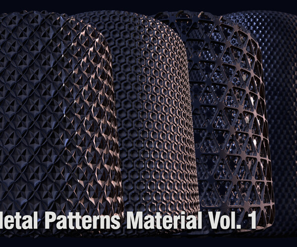 ArtStation - 20 Metal Patterns PBR Material Vol. 1 | Resources