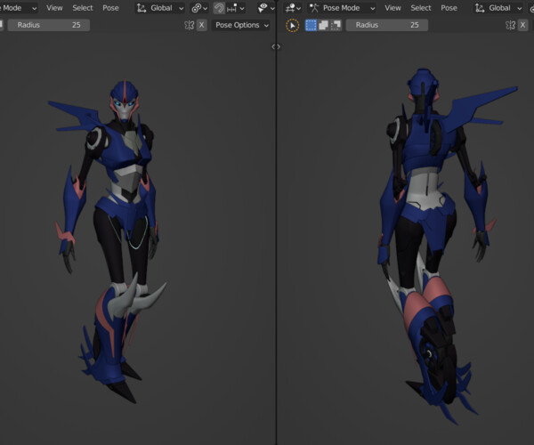 ArtStation - Arcee Transformers Prime Character Rig | Game Assets