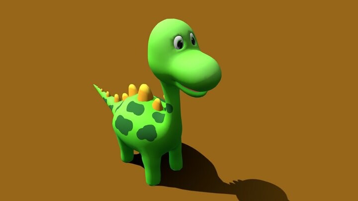 ArtStation - 3D Model - Cartoon Dinosaurs | Game Assets