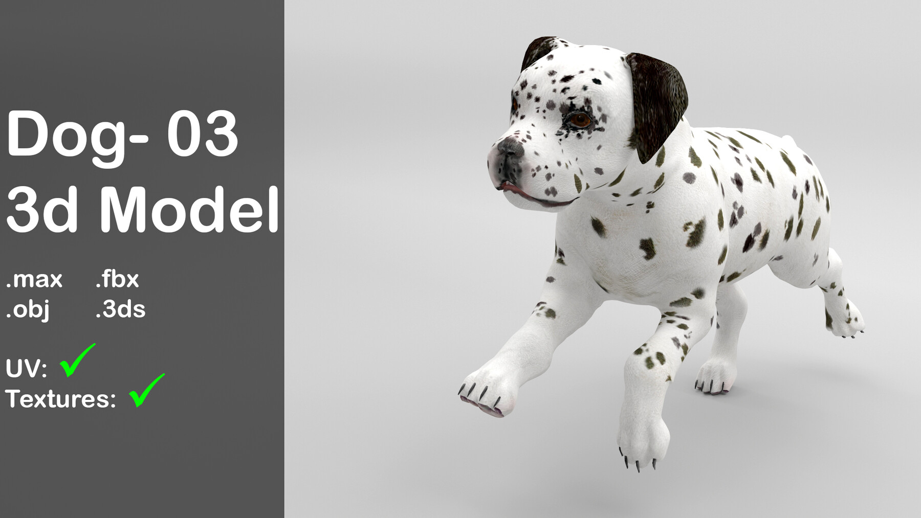 ArtStation - Dog 03_ 3d model | Resources