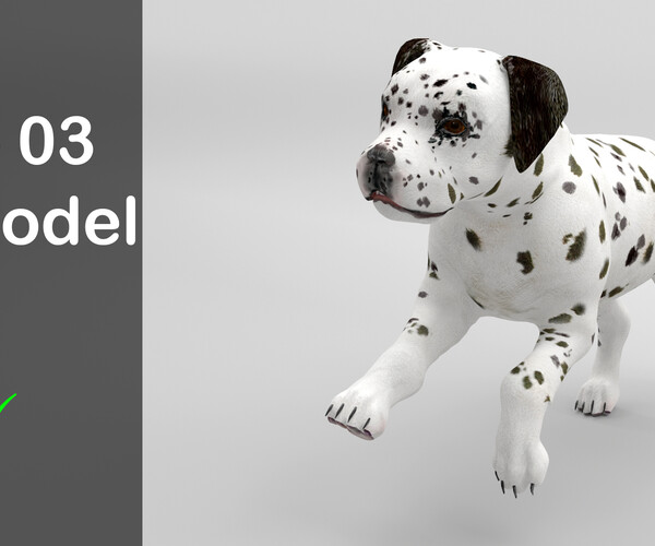 ArtStation - Dog 03_ 3d model | Resources