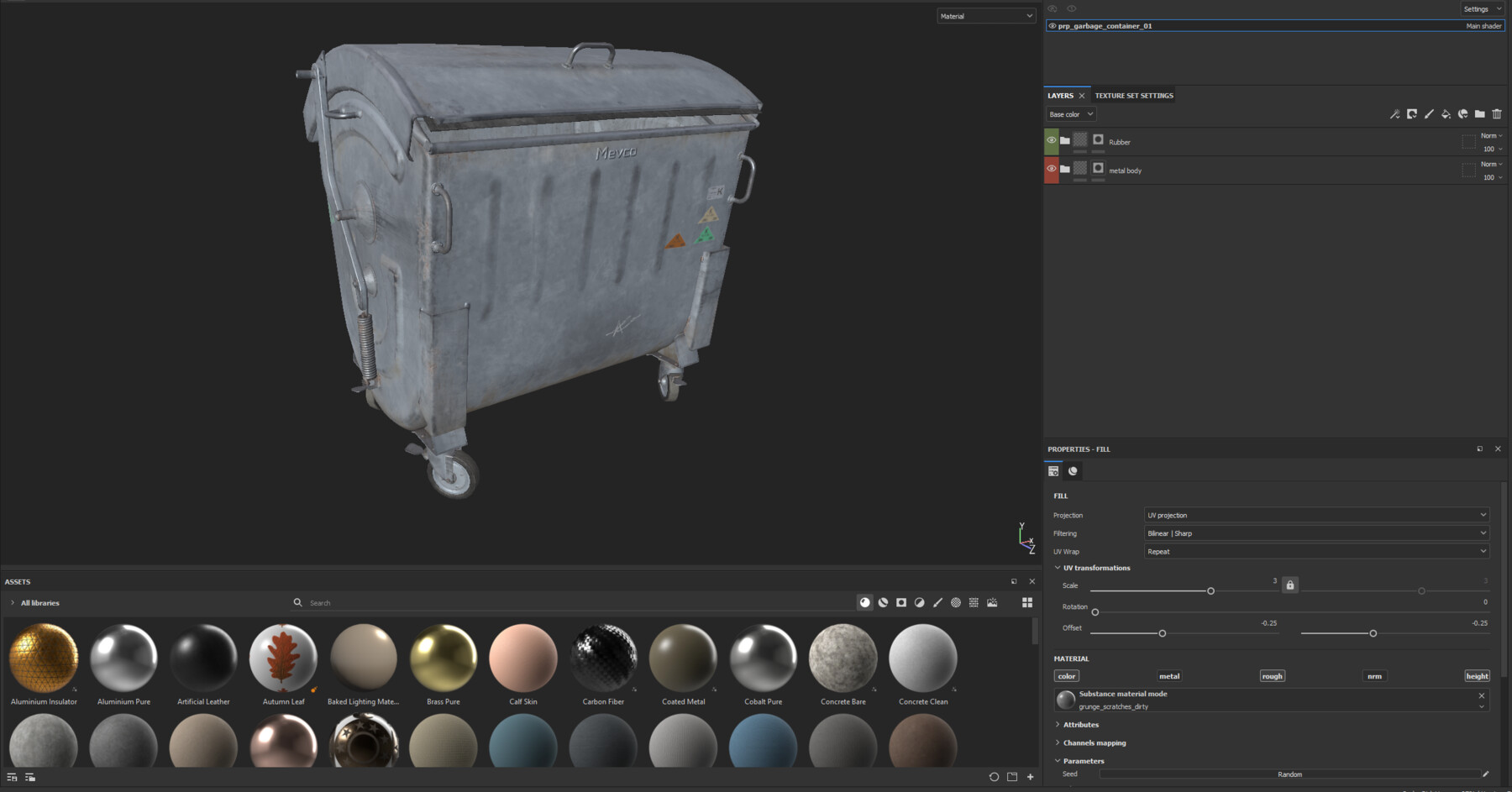 ArtStation - Garbage/Trash Container with Source Files, LODS and ...