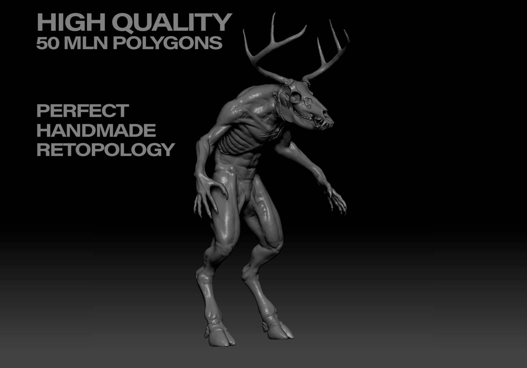 Artstation Wendigo Sculpt Resources