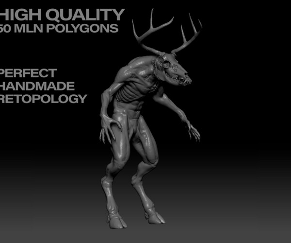 ArtStation - Wendigo Sculpt | Resources