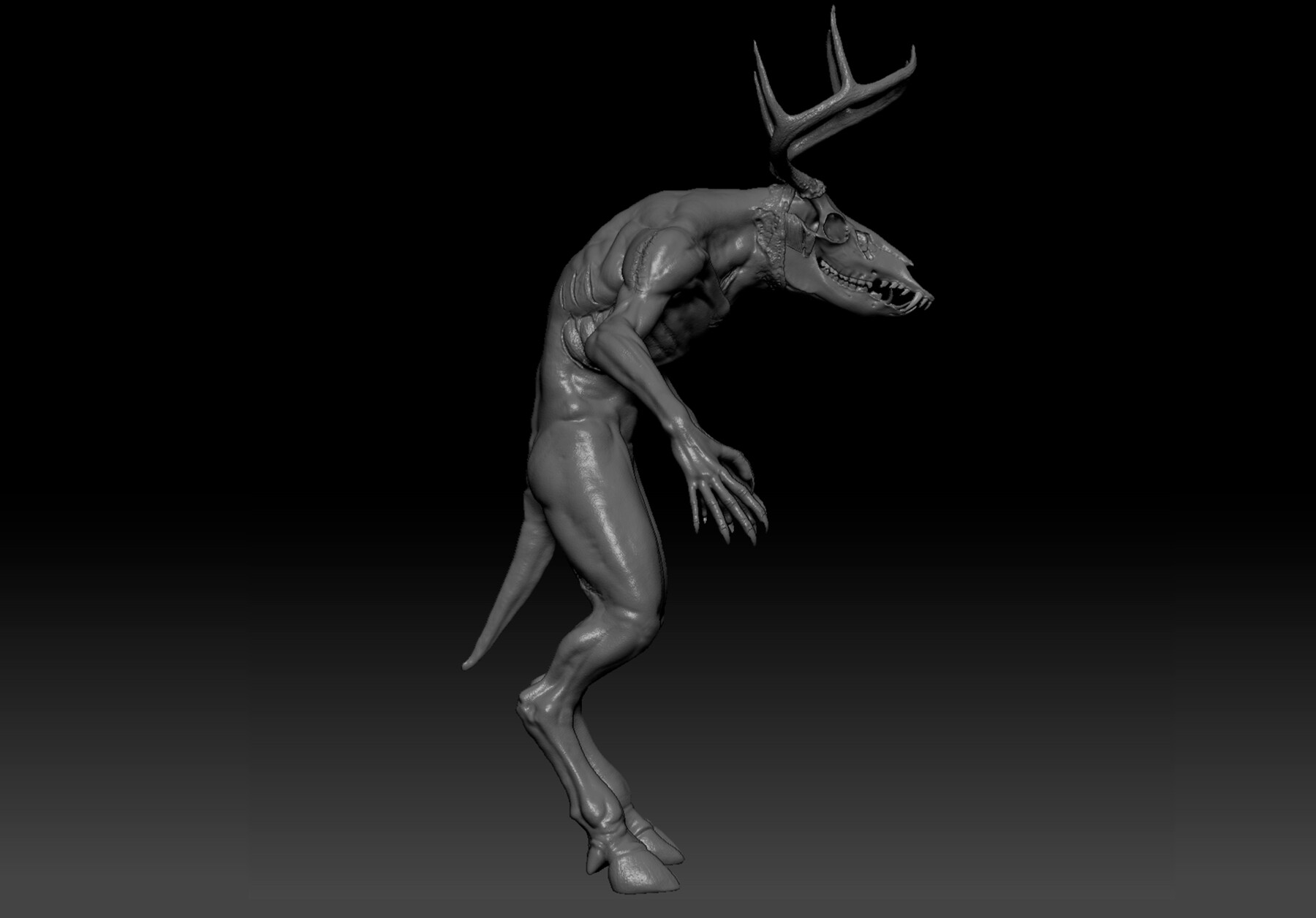 Artstation Wendigo Sculpt Resources