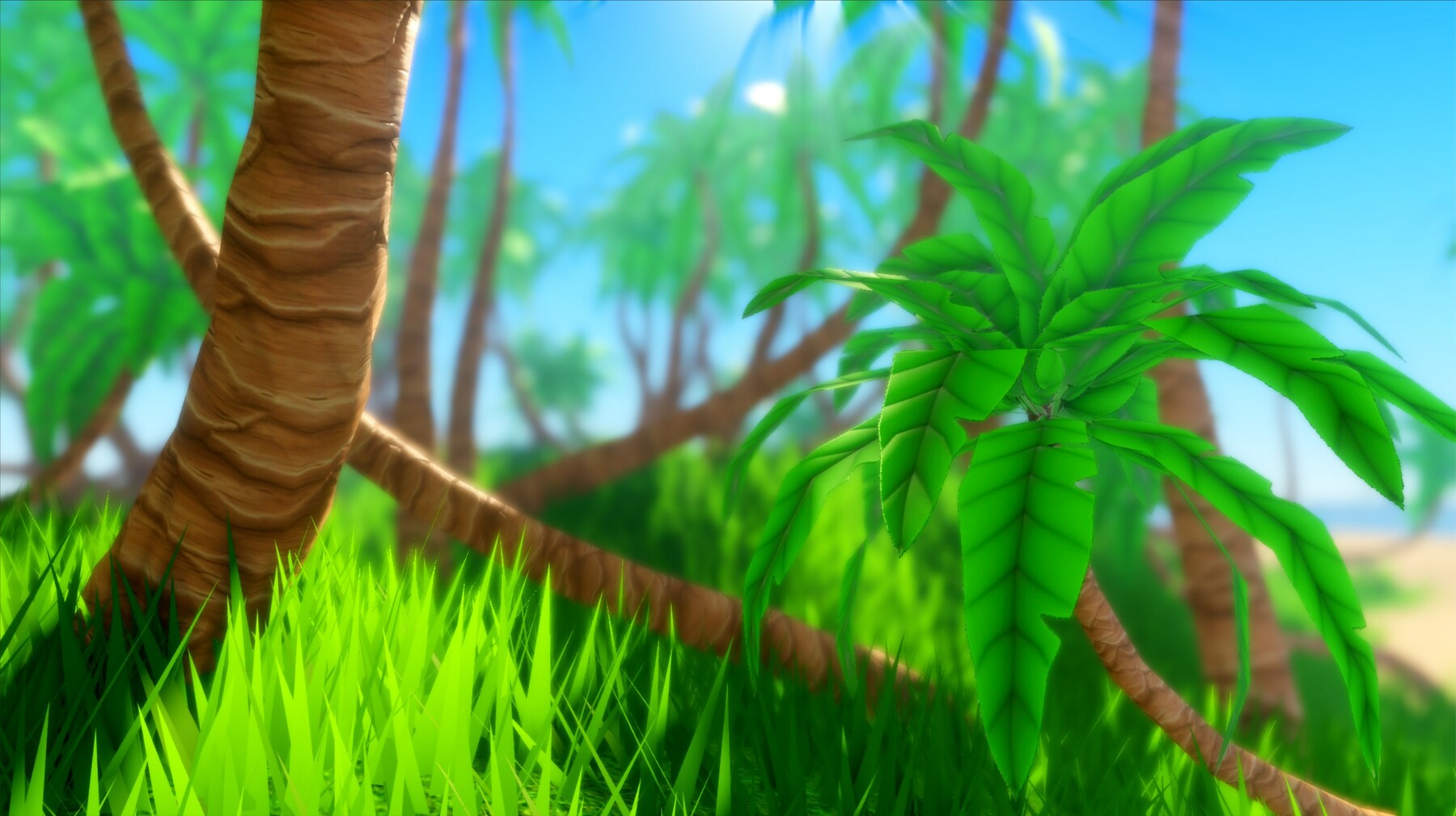 ArtStation - Stylized Palm Trees [Roblox] | Game Assets