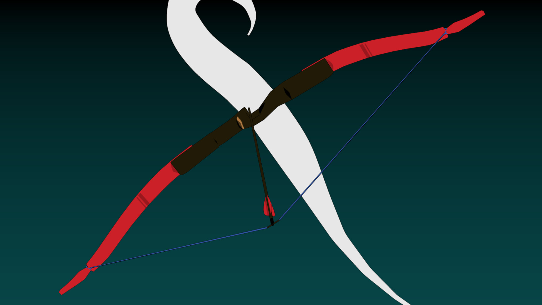 ArtStation - Recurve Bow With Arrow low poly anime rigged | Game Assets