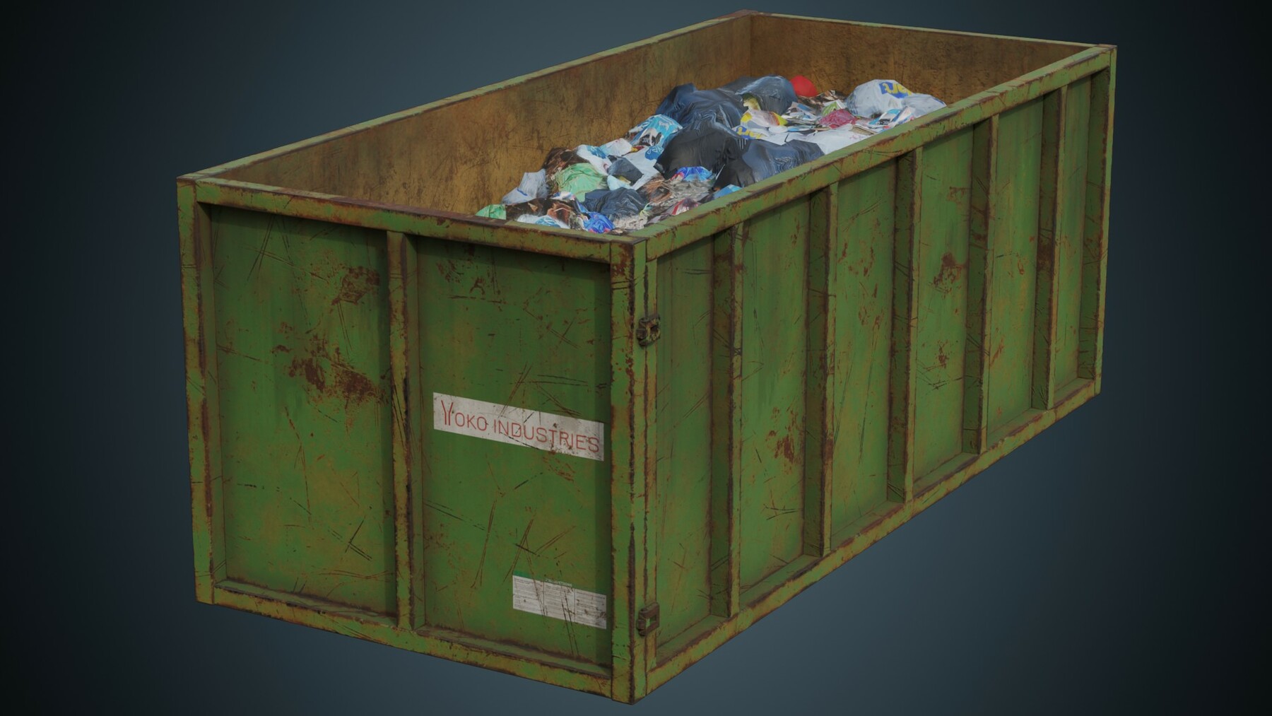 ArtStation - Garbage Container 2B | Game Assets