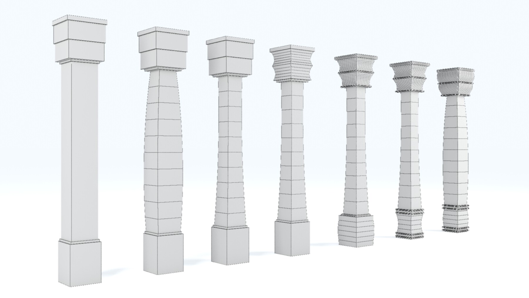 ArtStation - Pillar with Box using Taper Modifier | Resources