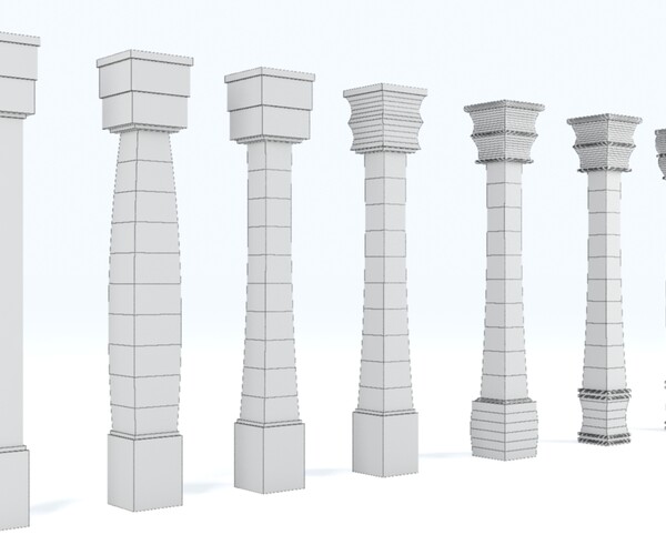 ArtStation - Pillar with Box using Taper Modifier | Resources
