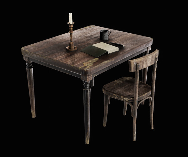 ArtStation - Old Table Game Ready | Game Assets