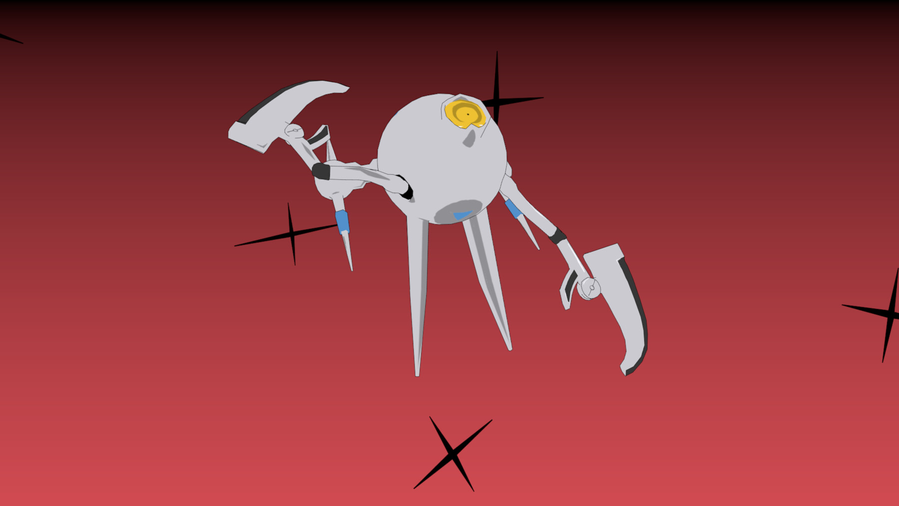 ArtStation - Slice Robot Drone anime low poly rigged | Game Assets