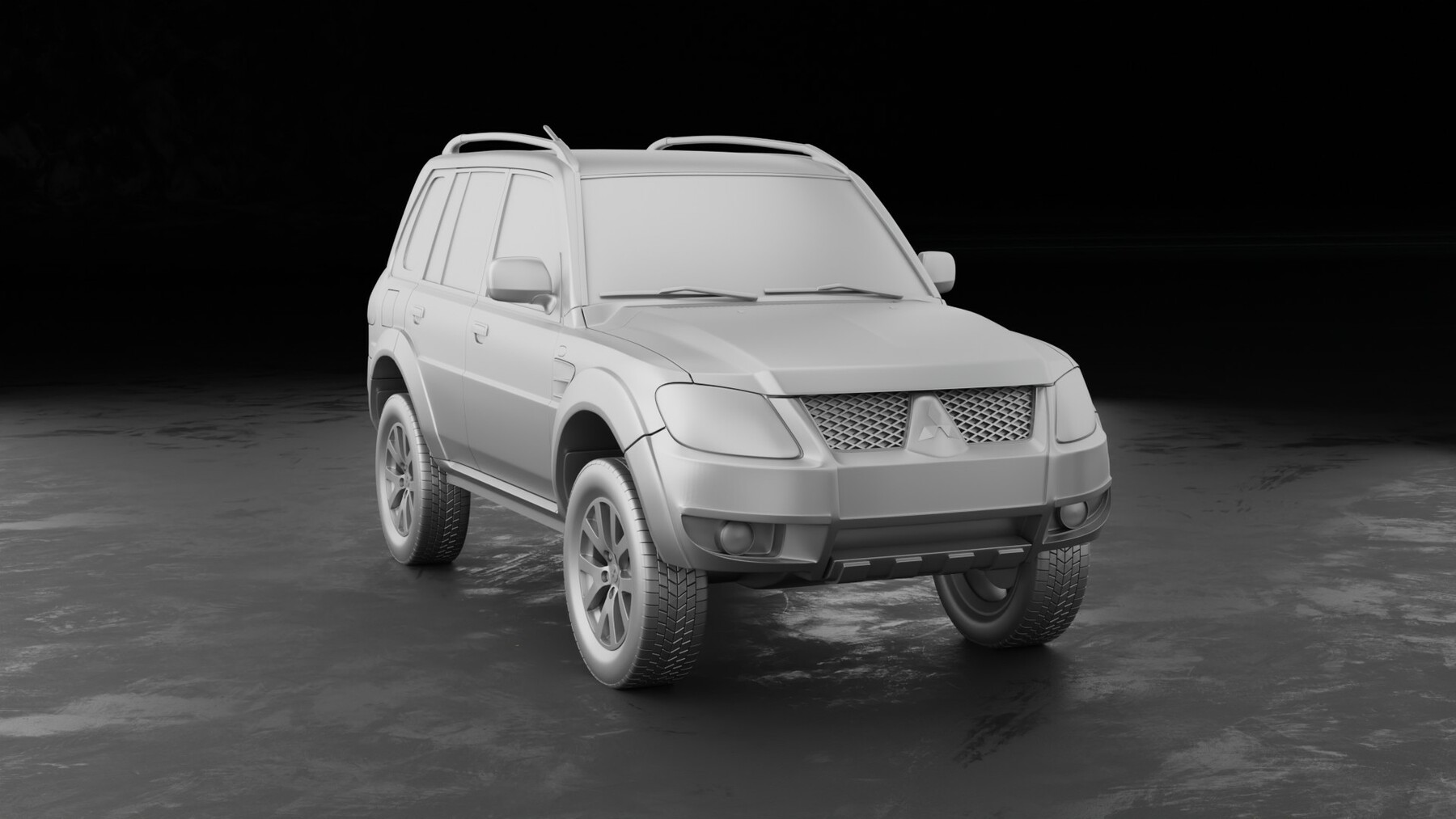 ArtStation - 2012 Mitsubishi Pajero TR4 stl for 3D printing 3D print ...