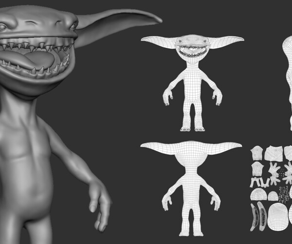 ArtStation - Goblins - Base Meshes | Game Assets