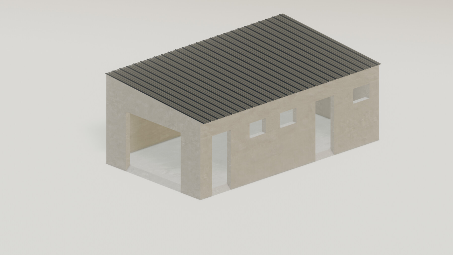 ArtStation - 3D modern garage from the outside | Resources