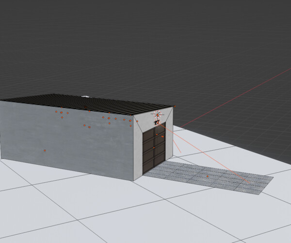 ArtStation - 3D modern garage from the outside | Resources