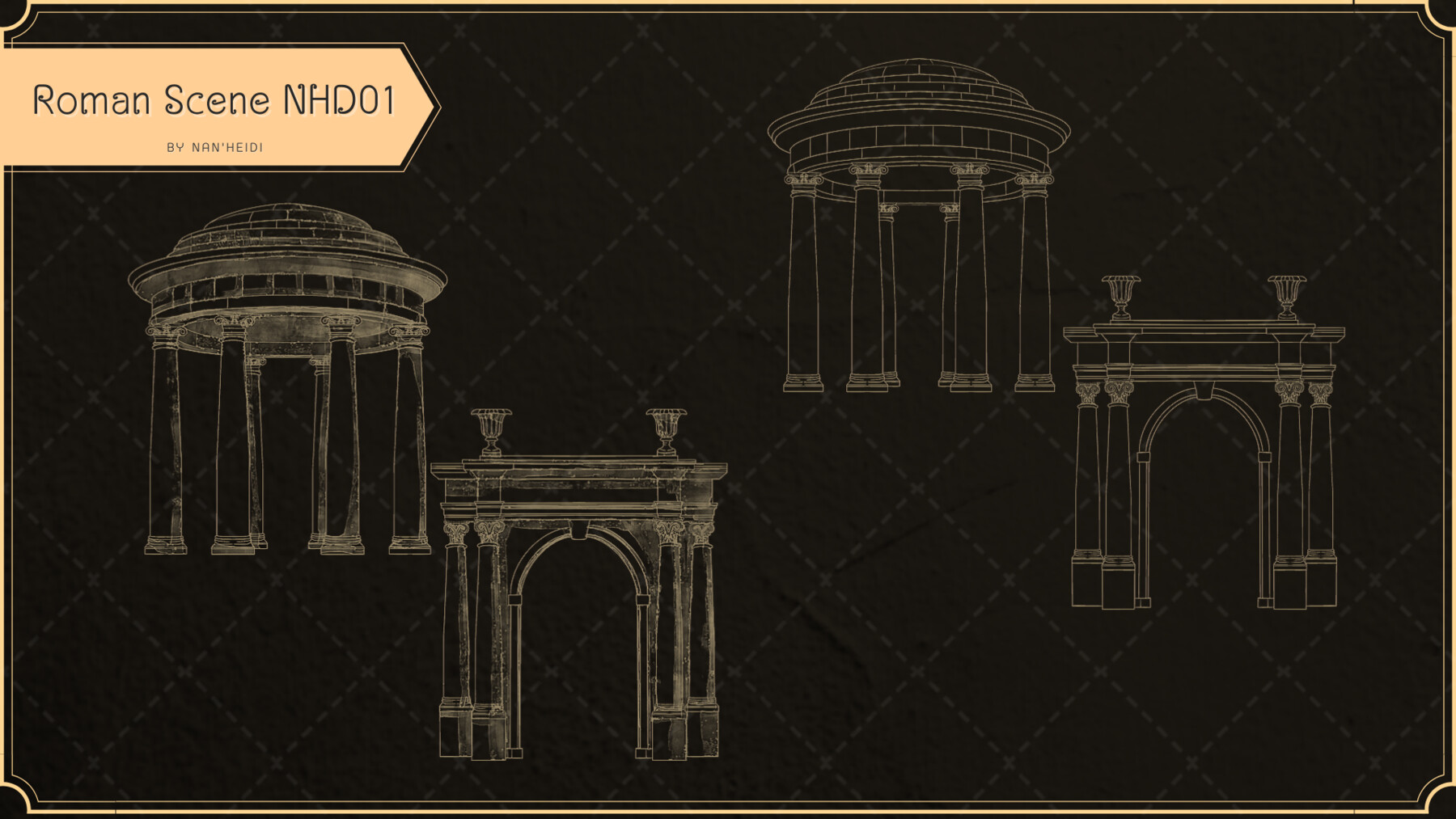 ArtStation - Roman scene NHD01 By Nan'Heidi | Artworks